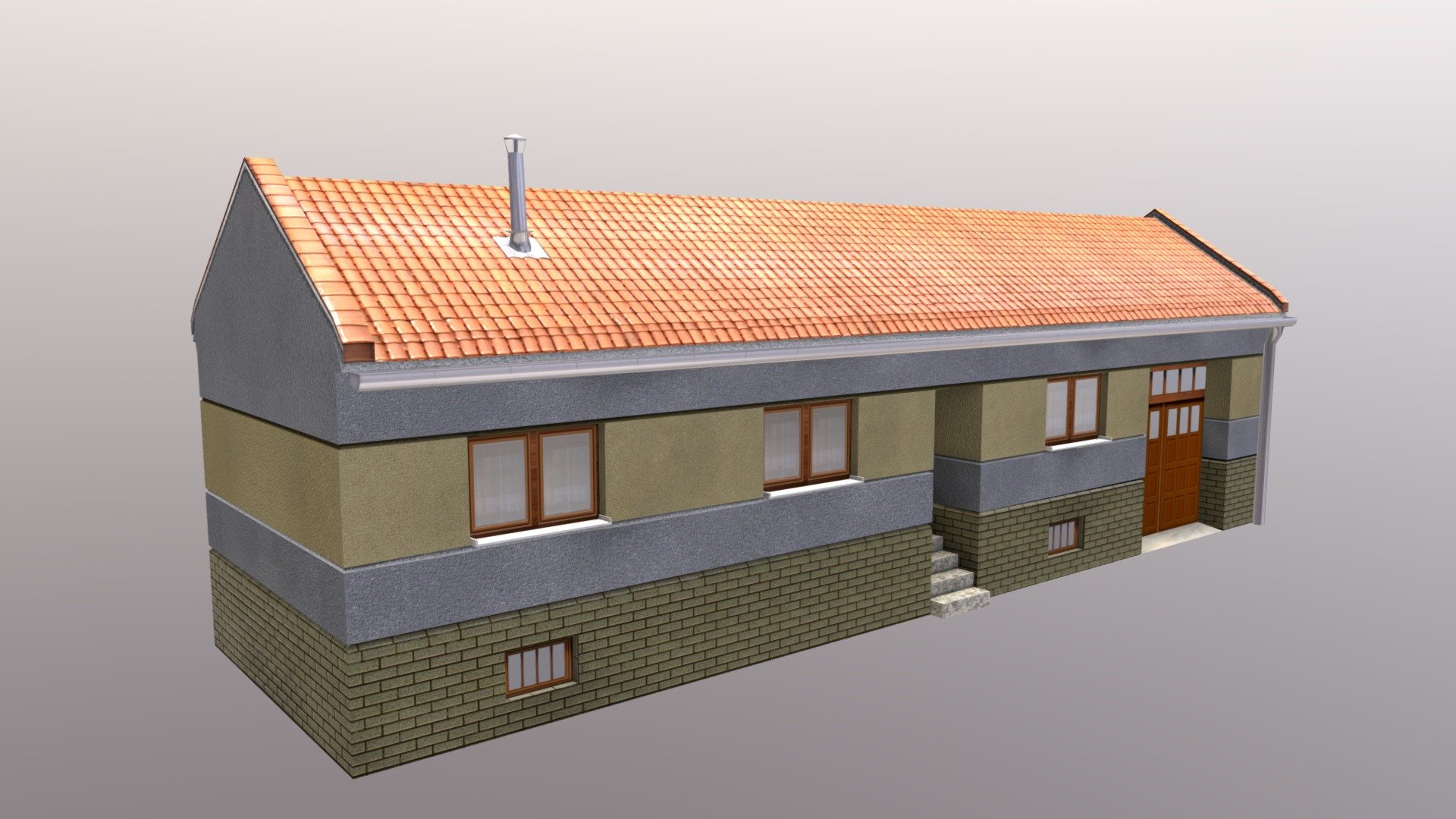 European House #2 - Download Free 3D model by Satik64 [c44f6b6] - Sketchfab