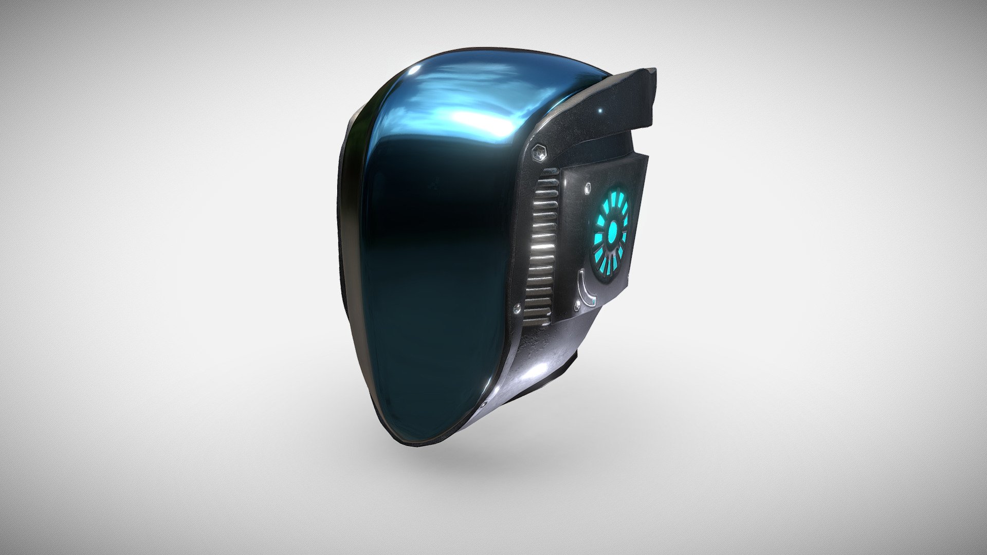 Futuristic Space Helmet - 3D model by CaptainHC [c45225f] - Sketchfab