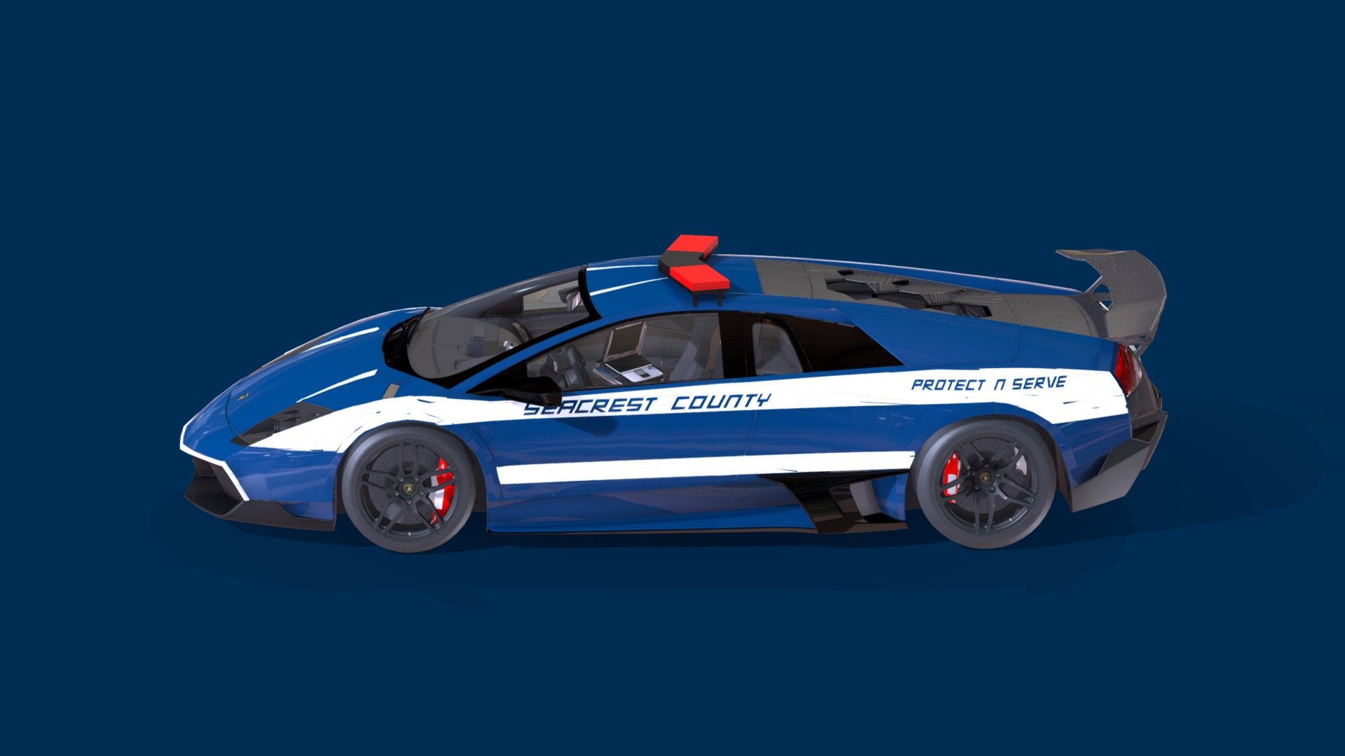 Lamborghini Murciélago LP 670-4 SV Interceptor - Download Free 3D model ...