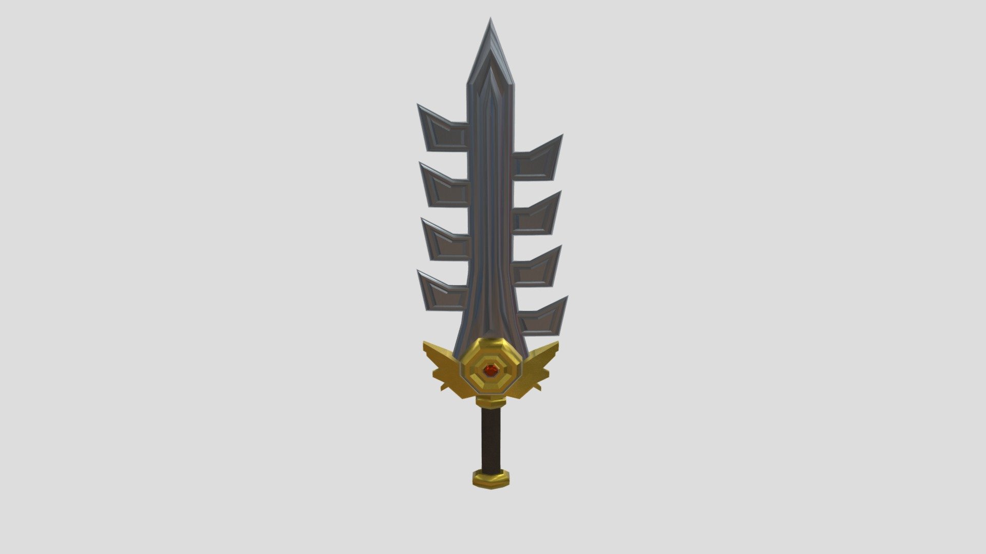 Nine Strike Sword - 3D model by JoshuaRasmussen [c45f086] - Sketchfab