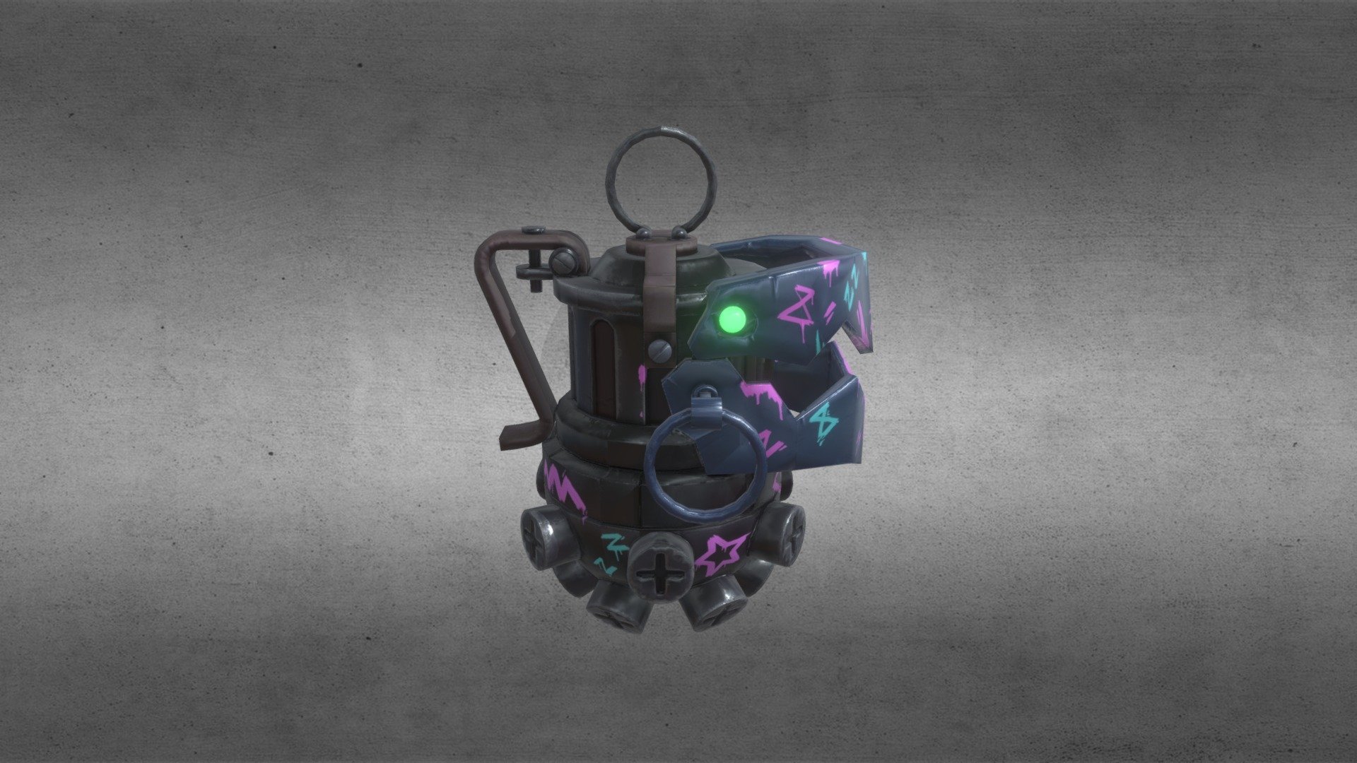 Jinx Chomper Grenade - 3D model by lucynhardie [c460480] - Sketchfab