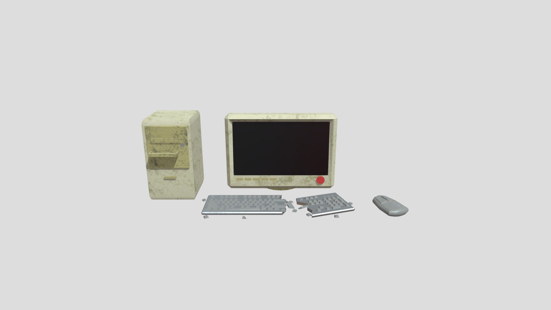 Old PC - 3D model by yenzhen [c468389] - Sketchfab