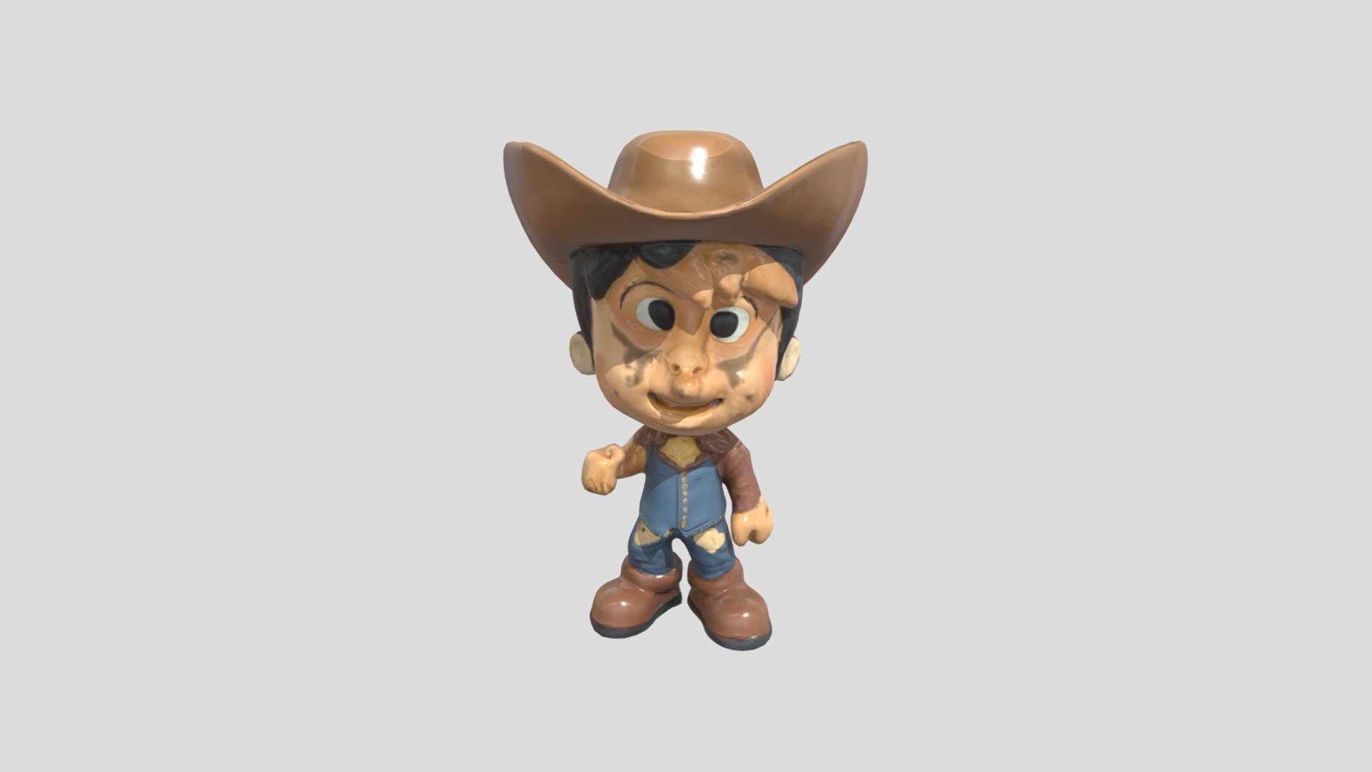 cowboy_kid_clay - 3D model by jlewis_29 [c46af35] - Sketchfab