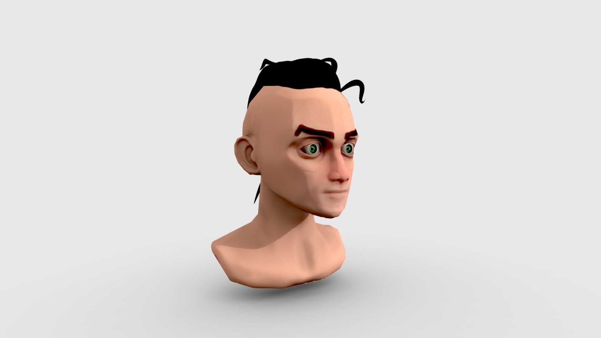 Sculpted Head (Retopo) - 3D model by be a fish (@be_a_fish) [c46e7c6 ...