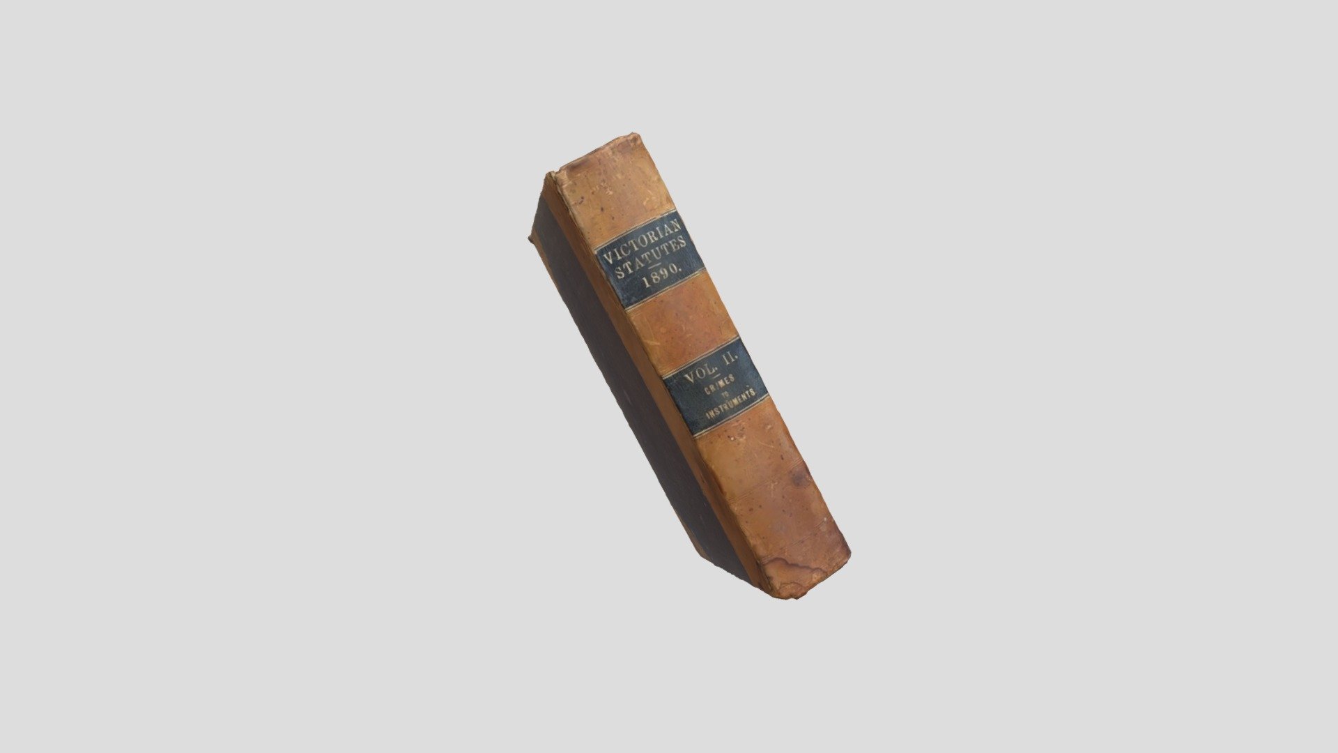 Victorian Statutes 1890 Old Book - Download Free 3D model by storyart ...