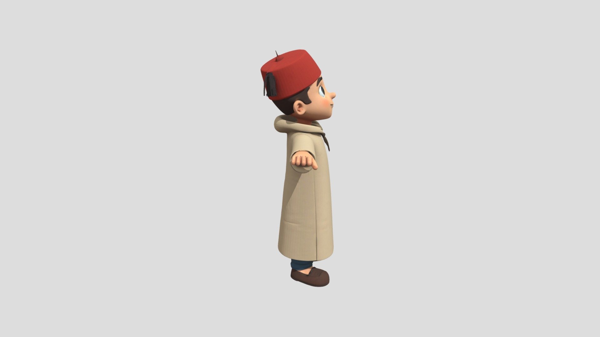 Moroccan 3D cartoon character - 3D model by abdelhassibelh [c46ee44 ...