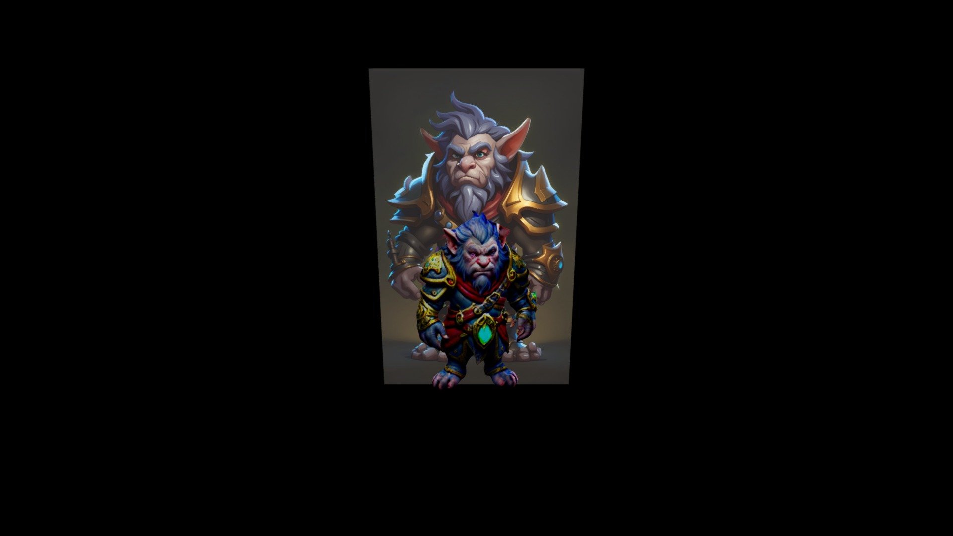 a of a cartoon character of a troll with a swor - Download Free 3D ...