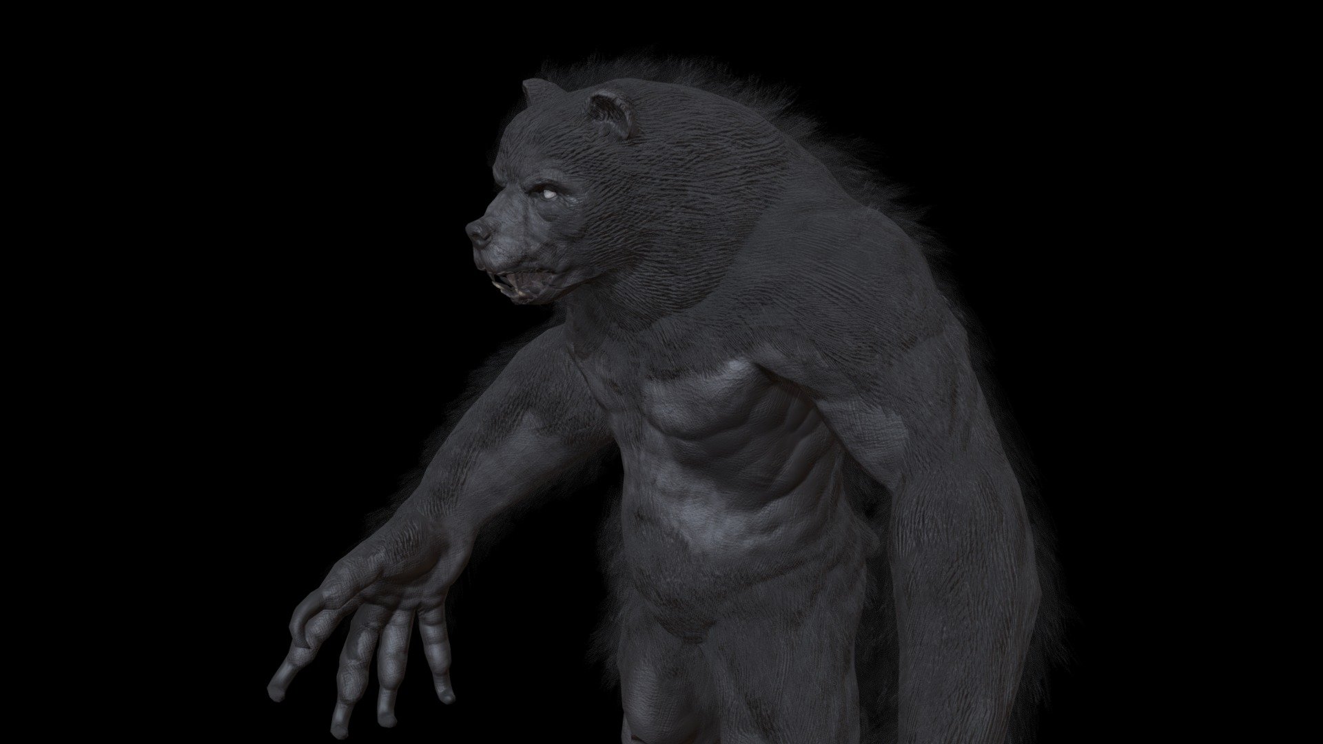 Werebear - Buy Royalty Free 3D model by dremorn [c475065] - Sketchfab Store