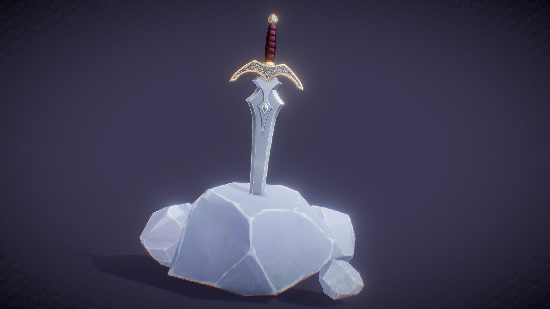 Sword in the Stone - 3D model by Anna K-ski (@anna-kski) [c4753da ...