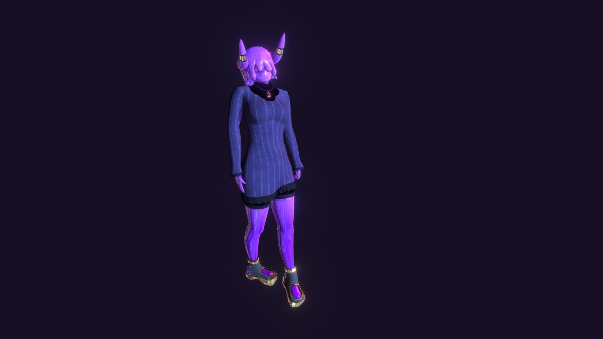 Purple Slime - 3D model by ethosaur [c47aadd] - Sketchfab