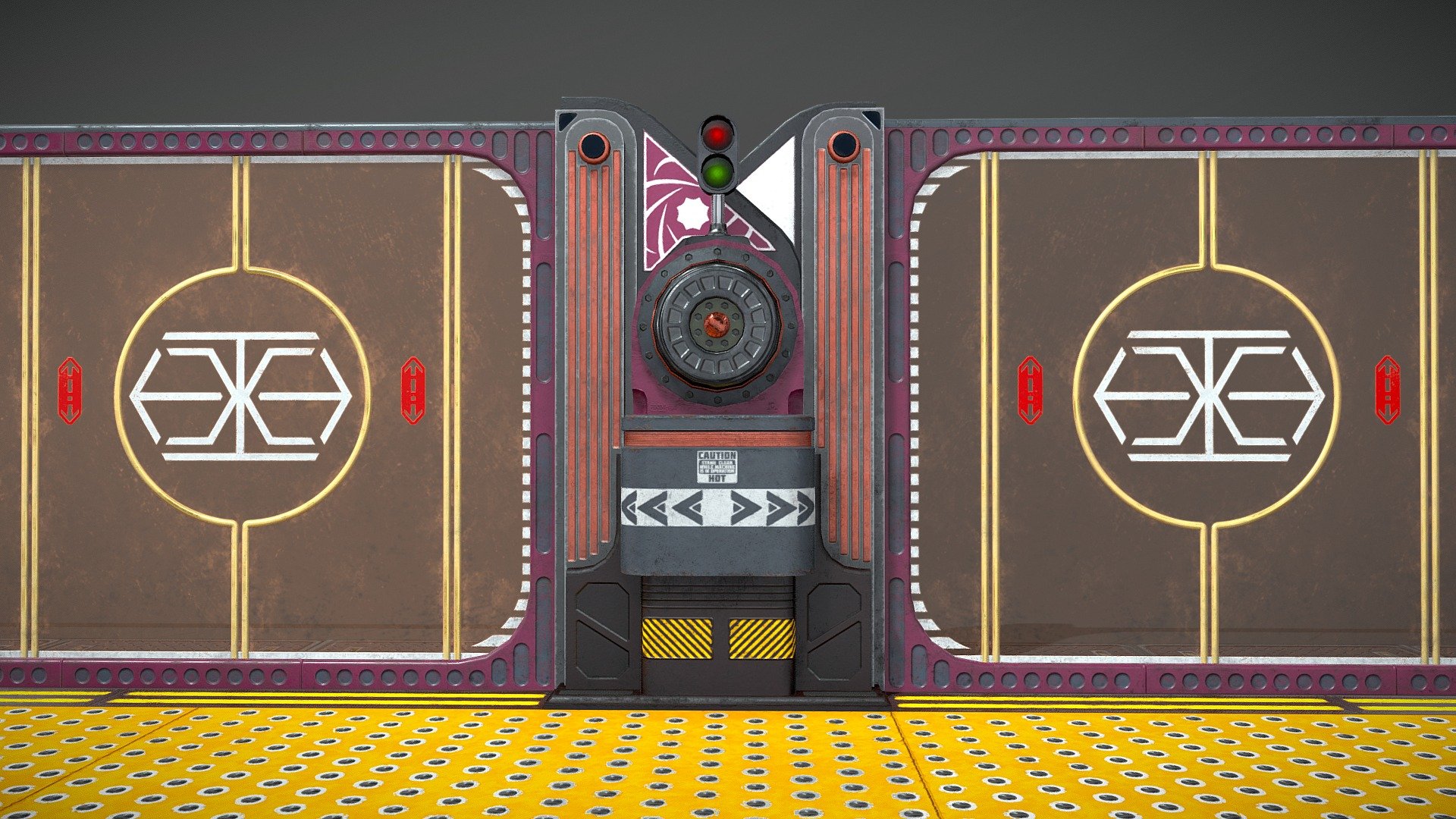 Steampunk platform edge panels - 3D model by Tvorgo [c4825a4] - Sketchfab