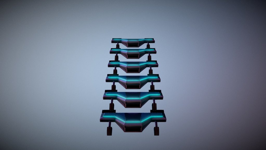Stairs for game project - 3D model by Luke (@tagadark) [c4877b8 ...