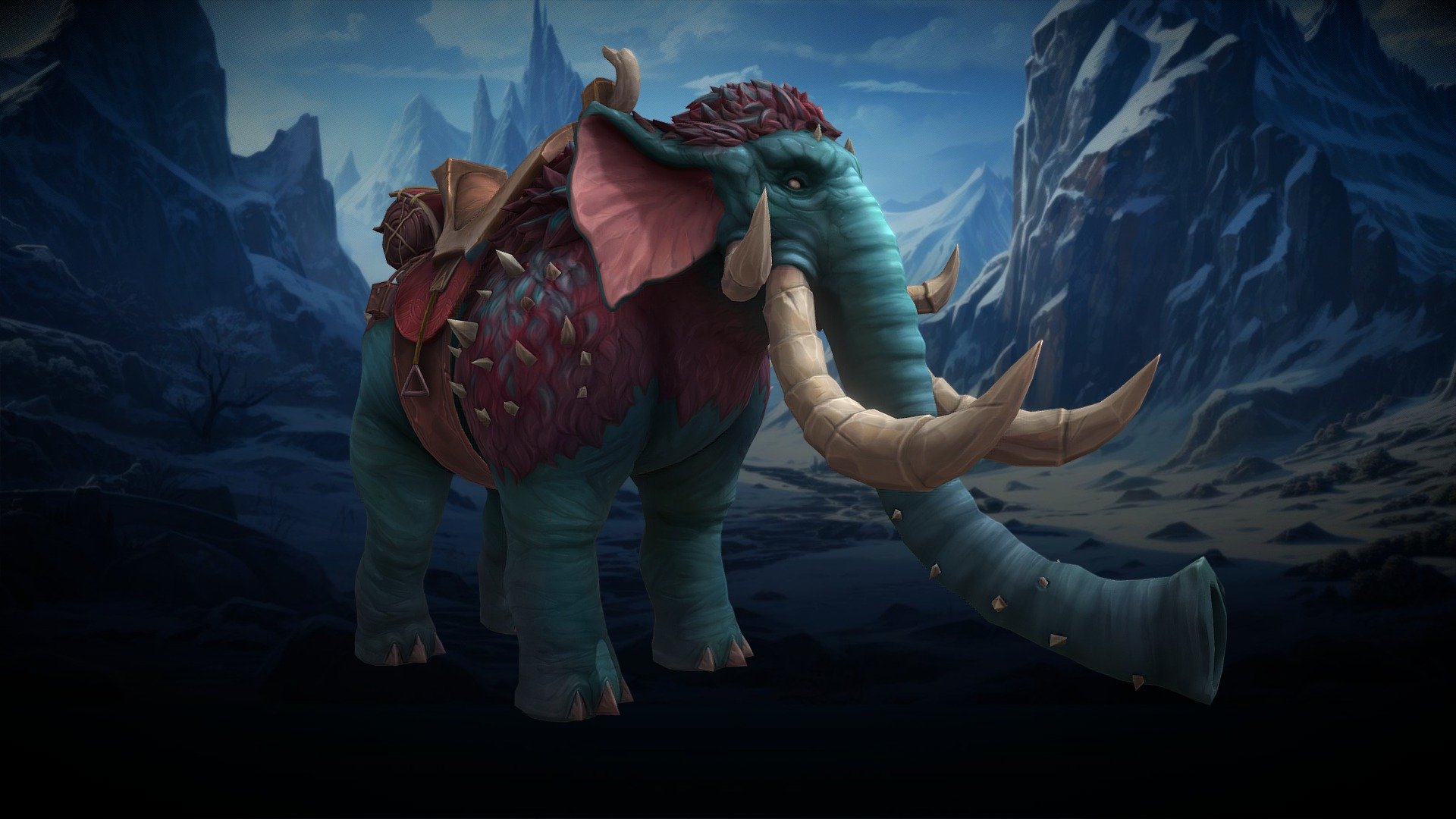 Stylized Fantasy Mammoth Mount - 3D model by N-hance Studio ...