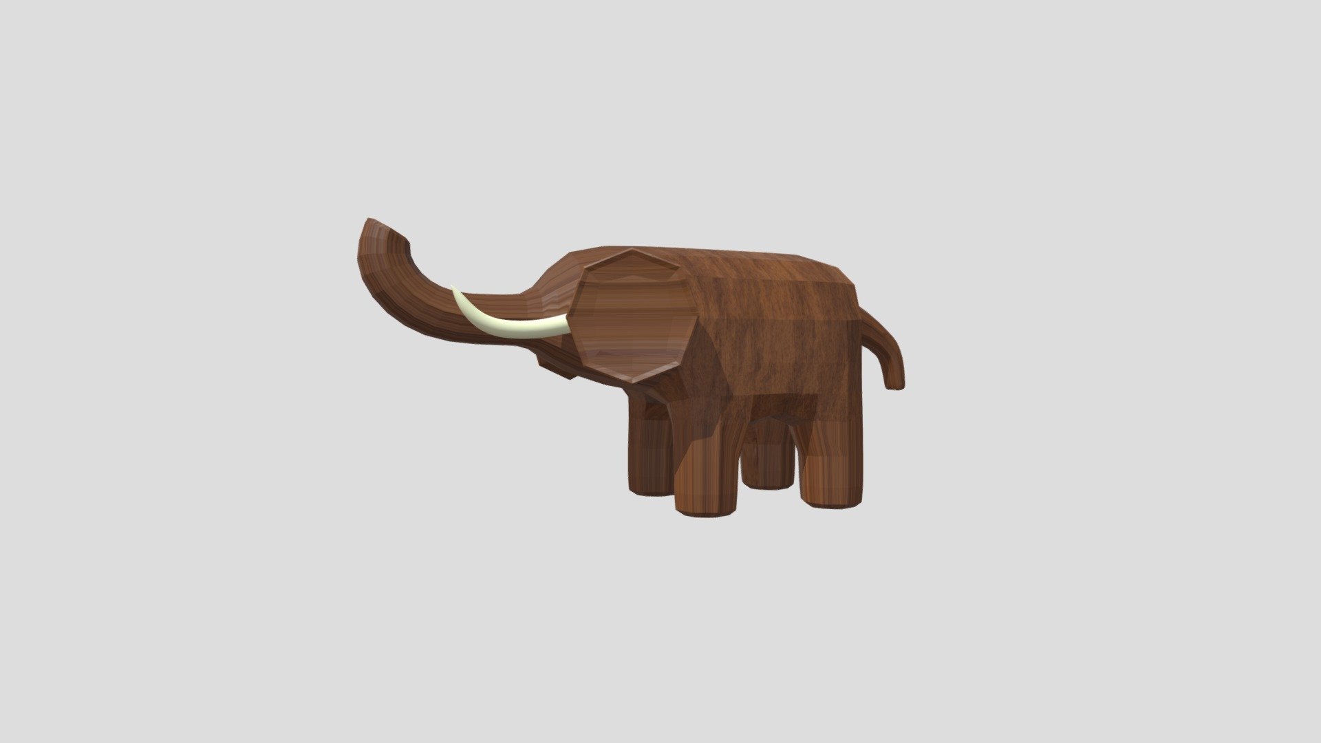Low Poly Elephant Sculpture - Download Free 3D model by nigelat ...