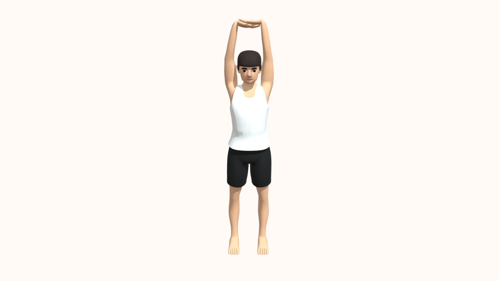 2 Standing Back Stretches_v3_ With Texture - 3D model by davidtran ...