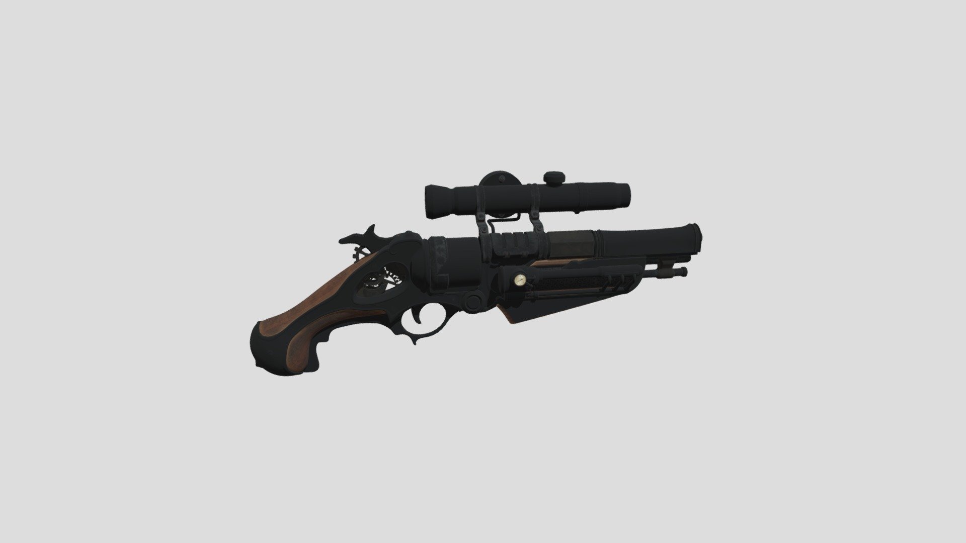Steam Punk Gun - 3D model by smhh3d [c48c25d] - Sketchfab