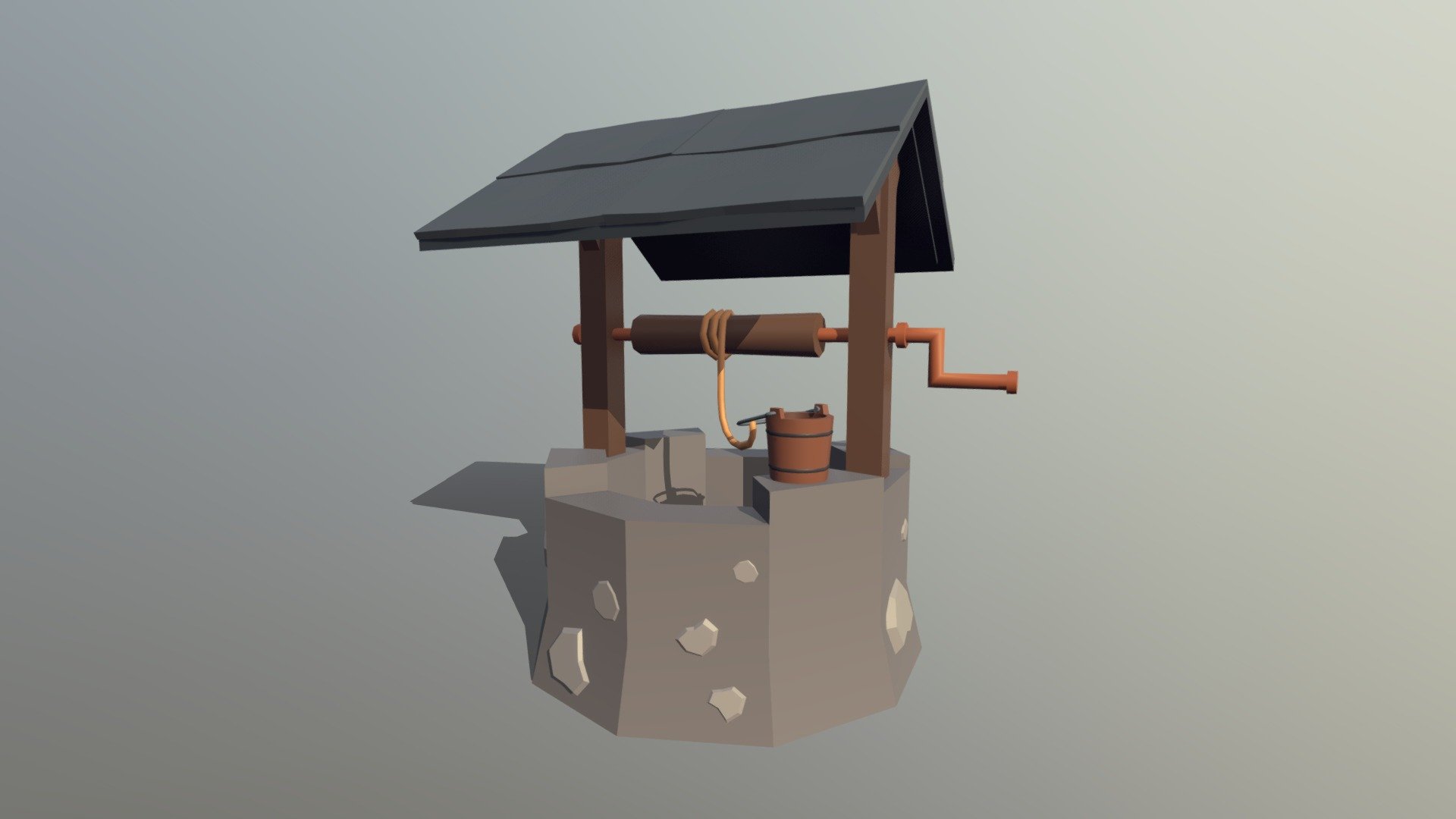 Water Well Low-poly - 3D model by Kimi Leinola (@Onsekyl) [c48d41e ...