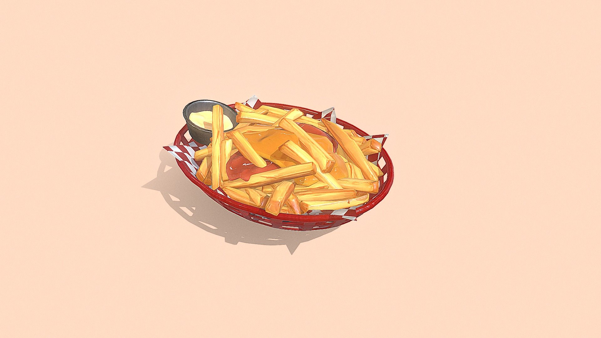 Fries - Download Free 3D model by Suushimi (@Suushimi) [c48ede6 ...