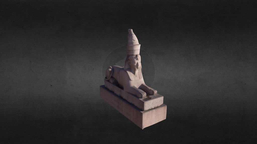 Sphinx, University Embankment - 3D model by butorin [c492bfa] - Sketchfab