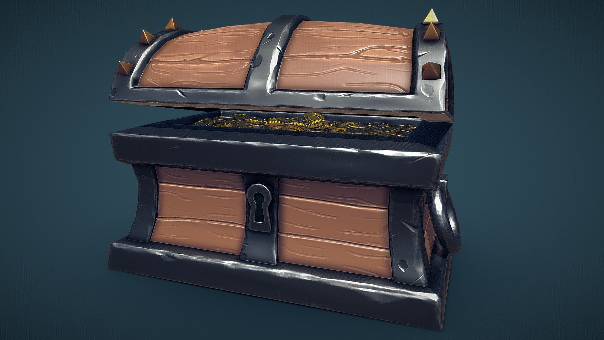 Stylised Treasure Chest - Download Free 3D model by ElliotGriffiths ...