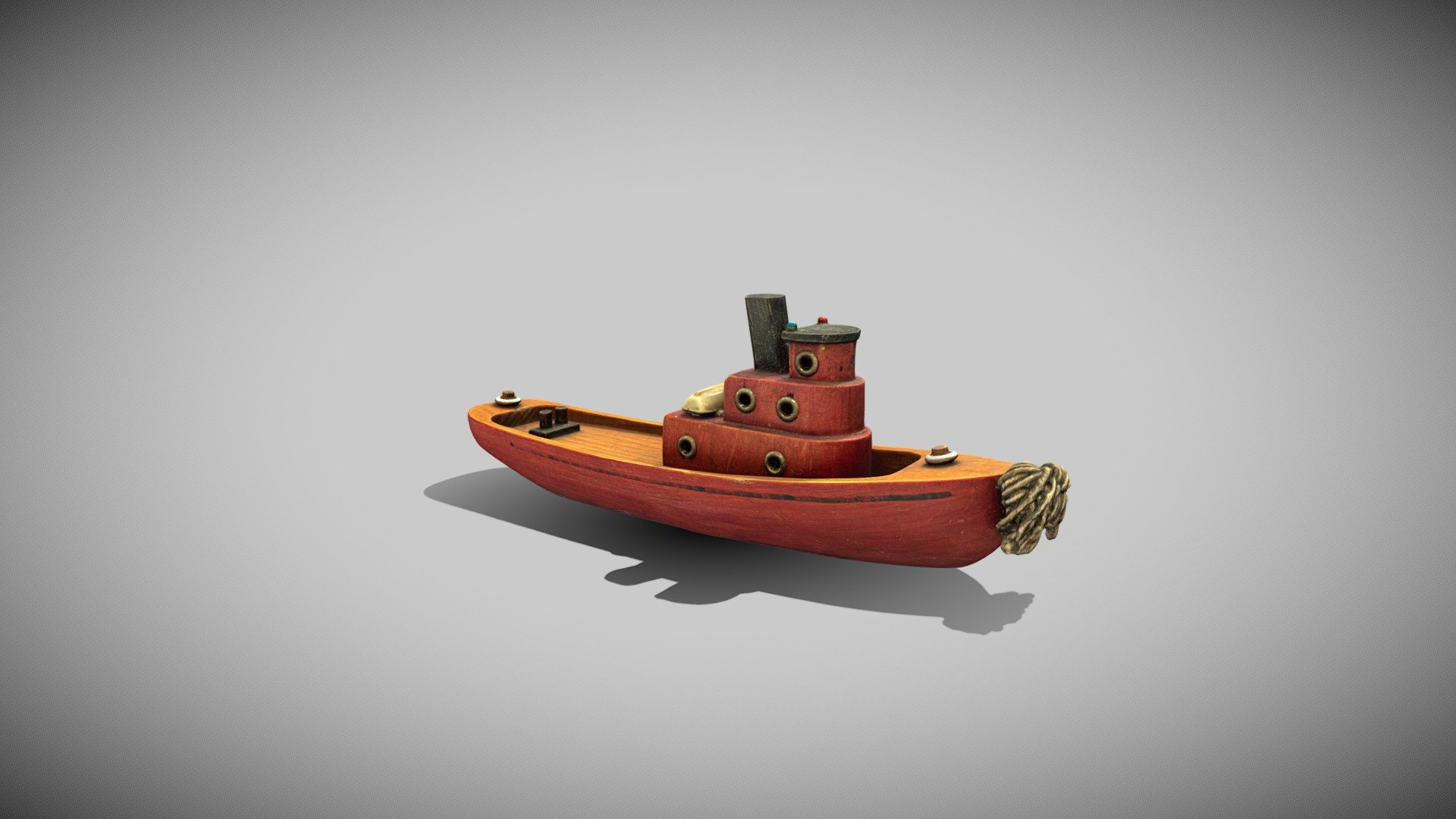 Wooden Tugboat - 3D model by jenKillick [c493cb3] - Sketchfab