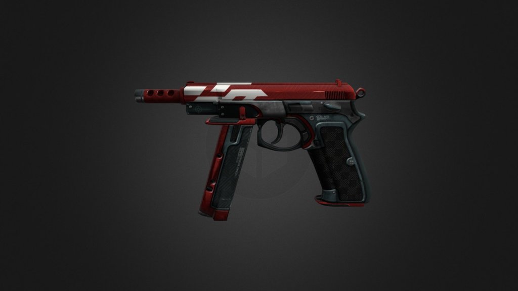 CZ75-Auto | Red Astor - 3D model by krakencommunity [c494a35] - Sketchfab