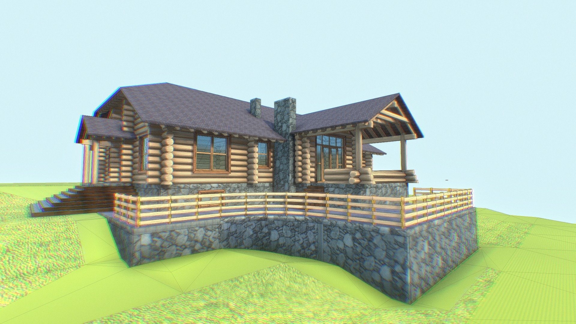 3ds log house - Buy Royalty Free 3D model by VRA (@architect47 ...