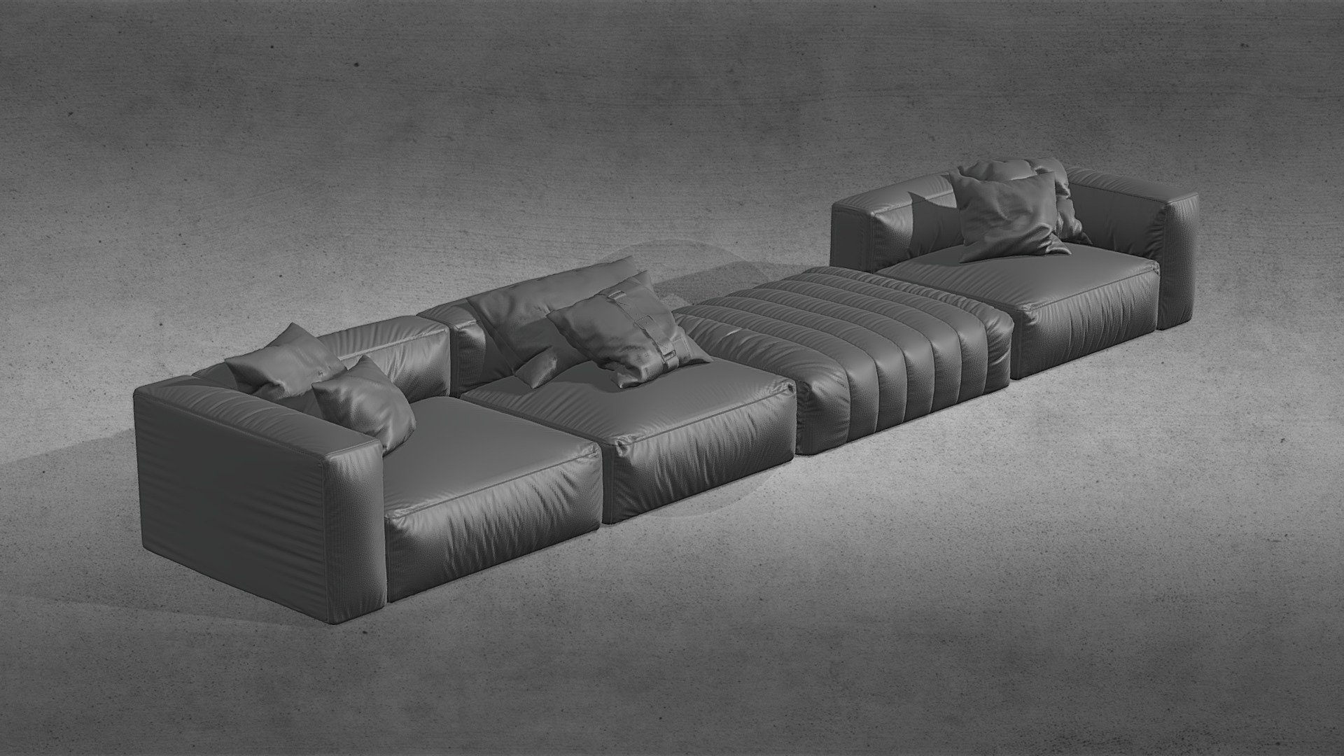 Meroni Colzani Bellagio Sofa - Buy Royalty Free 3D model by perqued ...