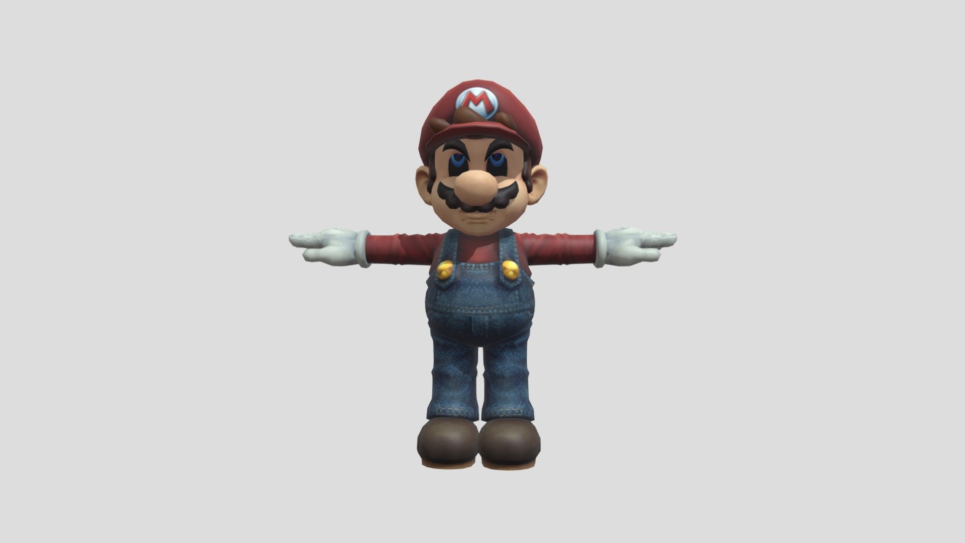 Wii - Super Smash Bros Brawl - Mario - Download Free 3D model by ...