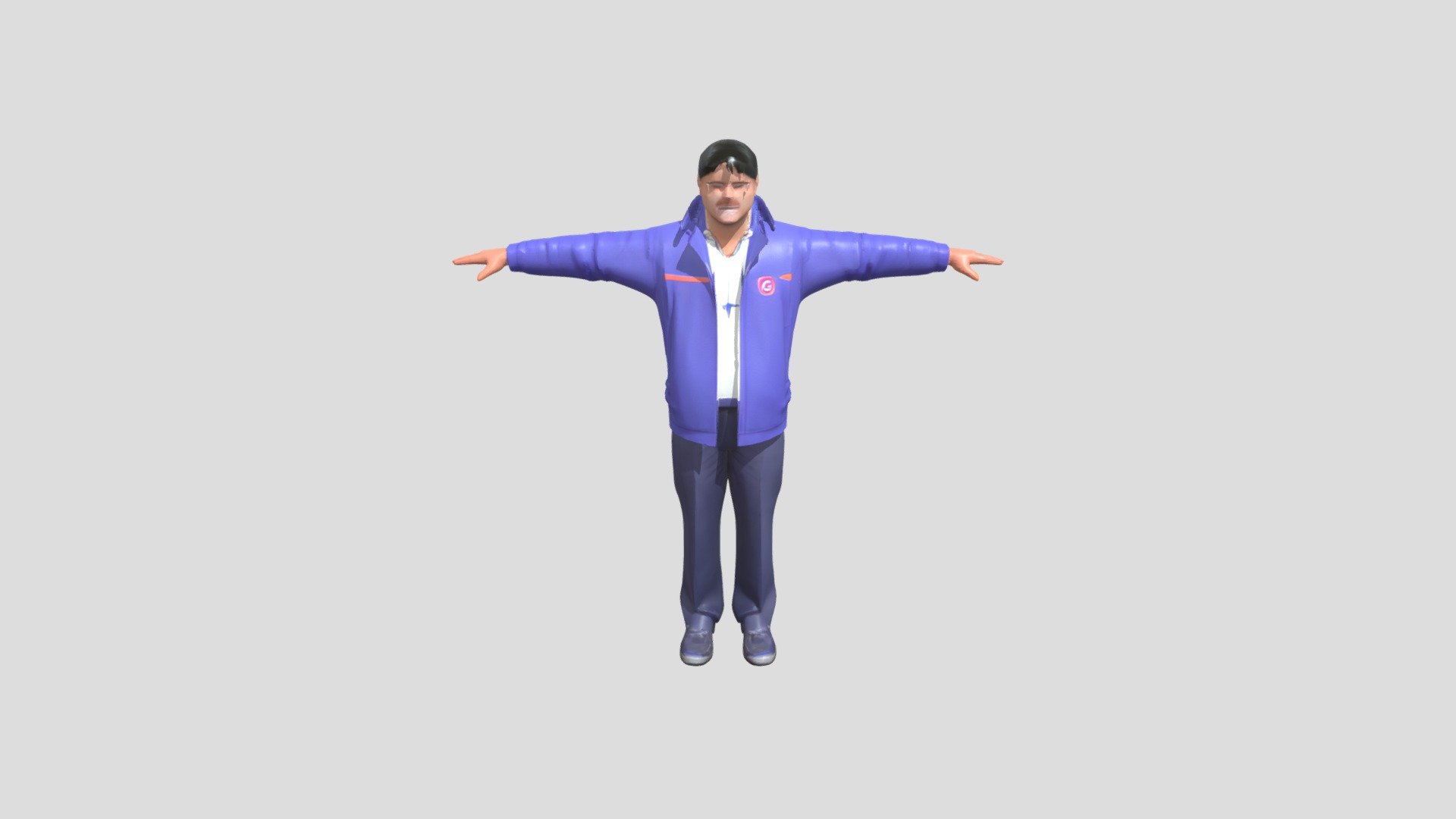 person standing in jacket - 3D model by sumitsi2024 [c499c7f] - Sketchfab