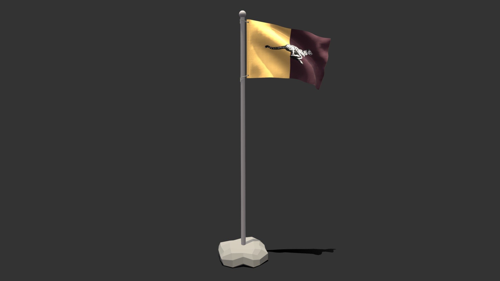 Low Poly Seamless Animated Custom Cheetah Flag - Buy Royalty Free 3D ...