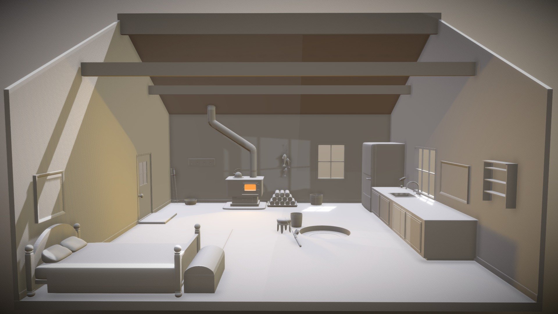 Ice Cabin WIP - 3D model by Team21studio [c49ca55] - Sketchfab