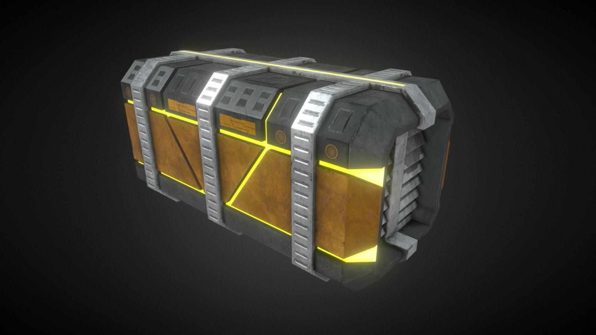 SCI-FI Box 03 - 3D model by LETO 3D (@YI3D) [c4a117d] - Sketchfab