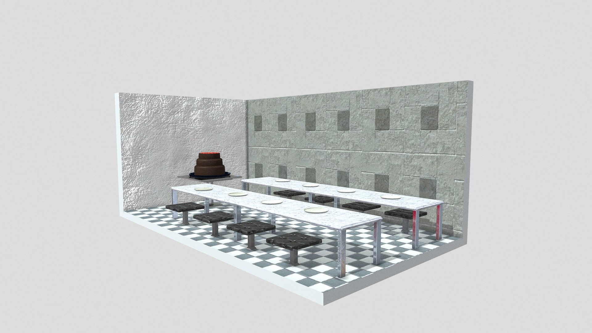 Salão de festa - 3D model by Erisson_NeoN_Santos [c4a25c3] - Sketchfab