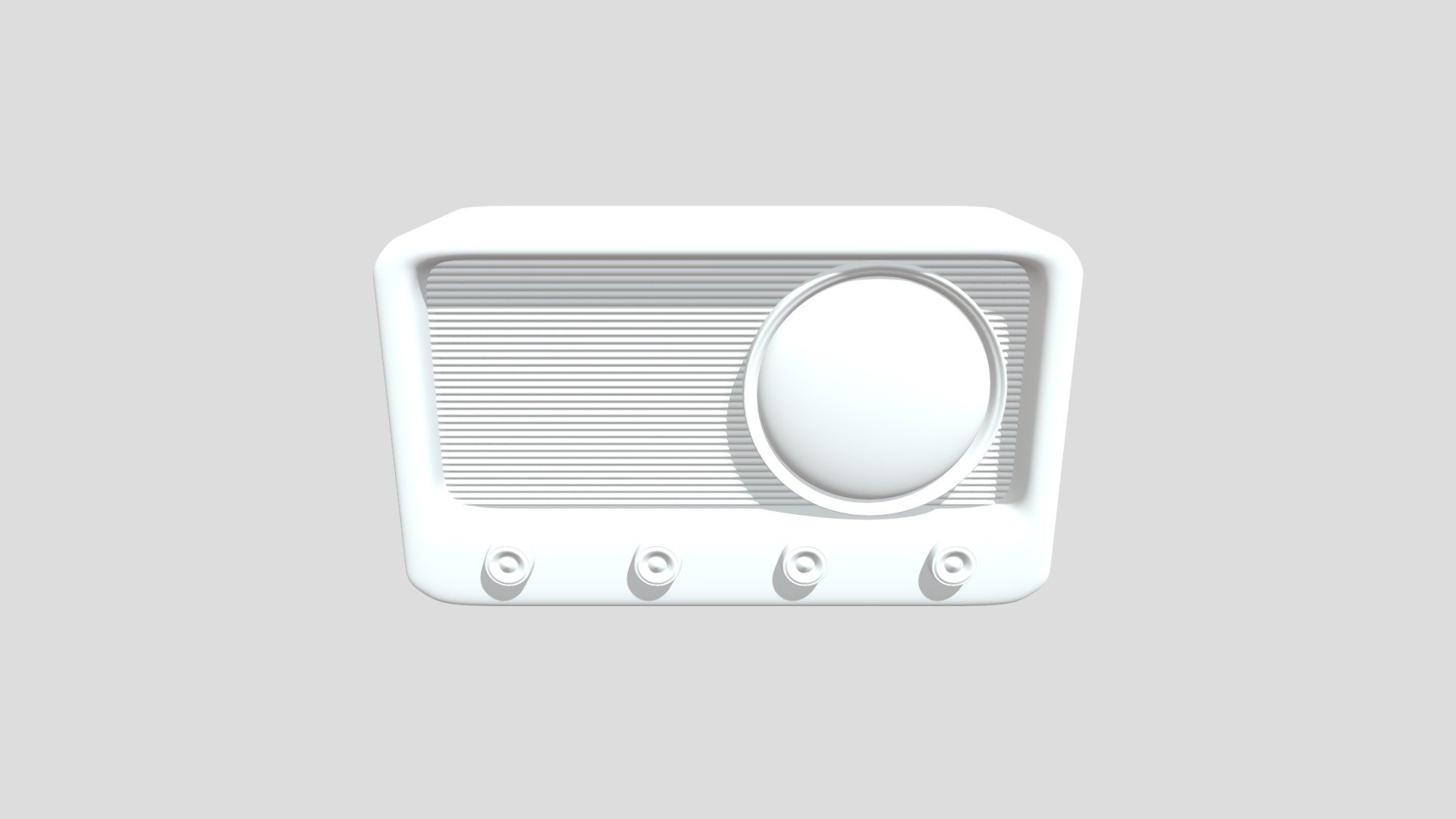 Vintage Radio Model - 3D model by mimikiddo [c4a4c6a] - Sketchfab