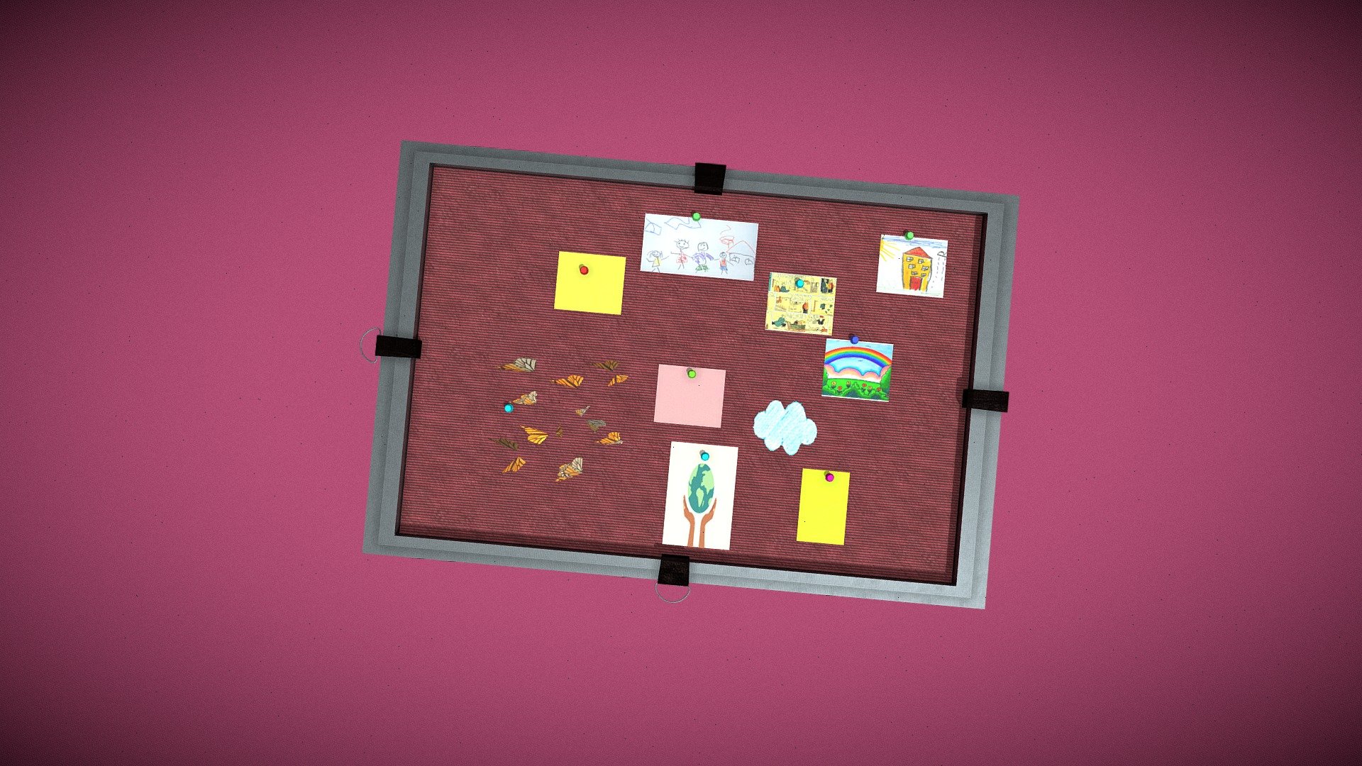 Preschool Notice Board - Download Free 3D model by cyclonicninja69 ...