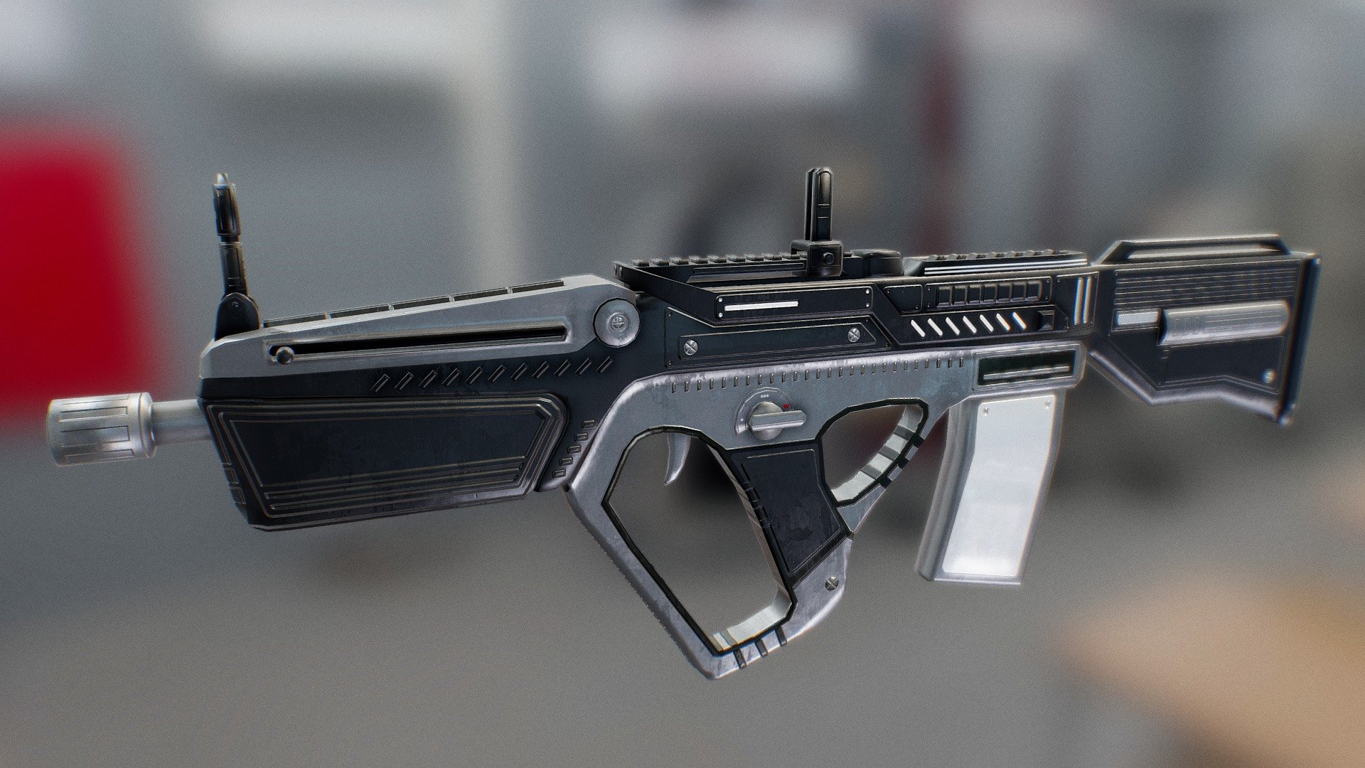 Assault Rifle - 3D model by amazingStanley [c4a6d73] - Sketchfab