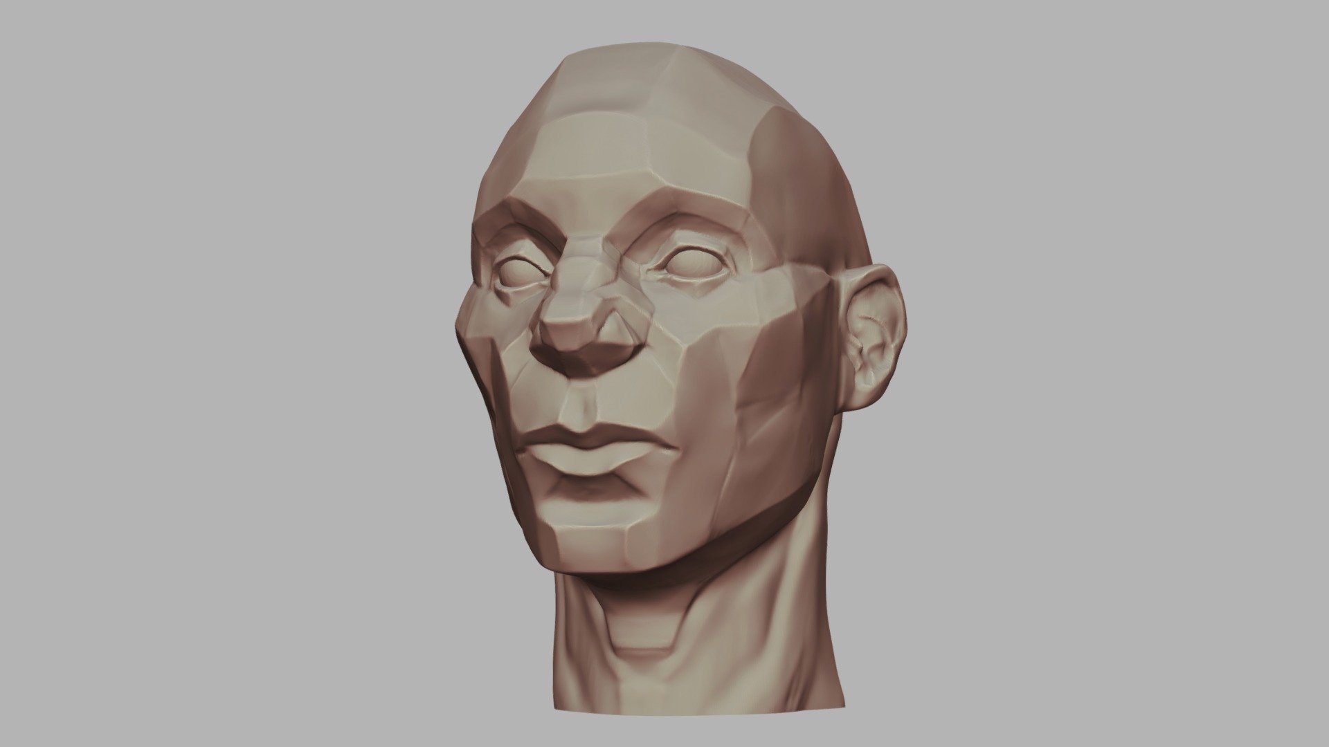 Face study asaro - 3D model by Cerop [c4a76c7] - Sketchfab