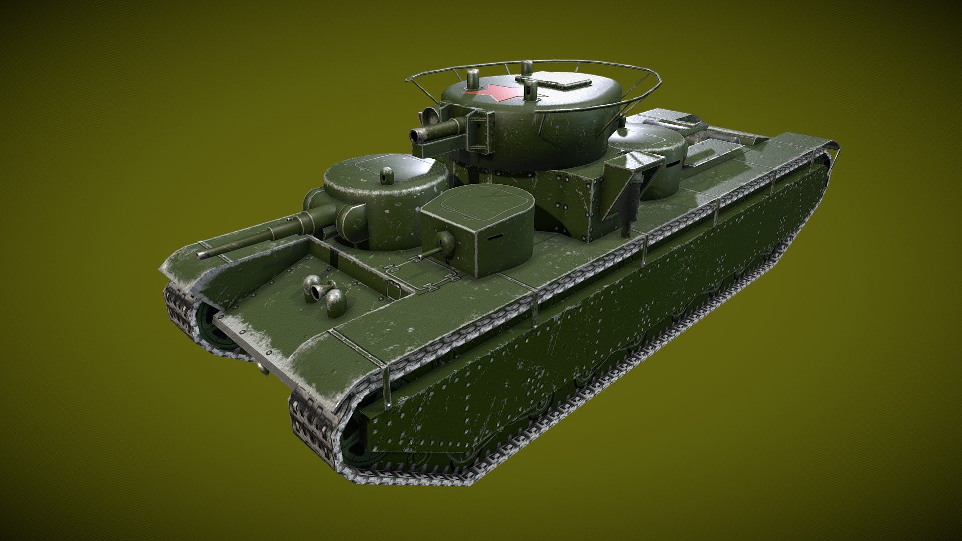 T-35 - 3D model by Karabas Studio (@Alexei777) [c4a9132] - Sketchfab