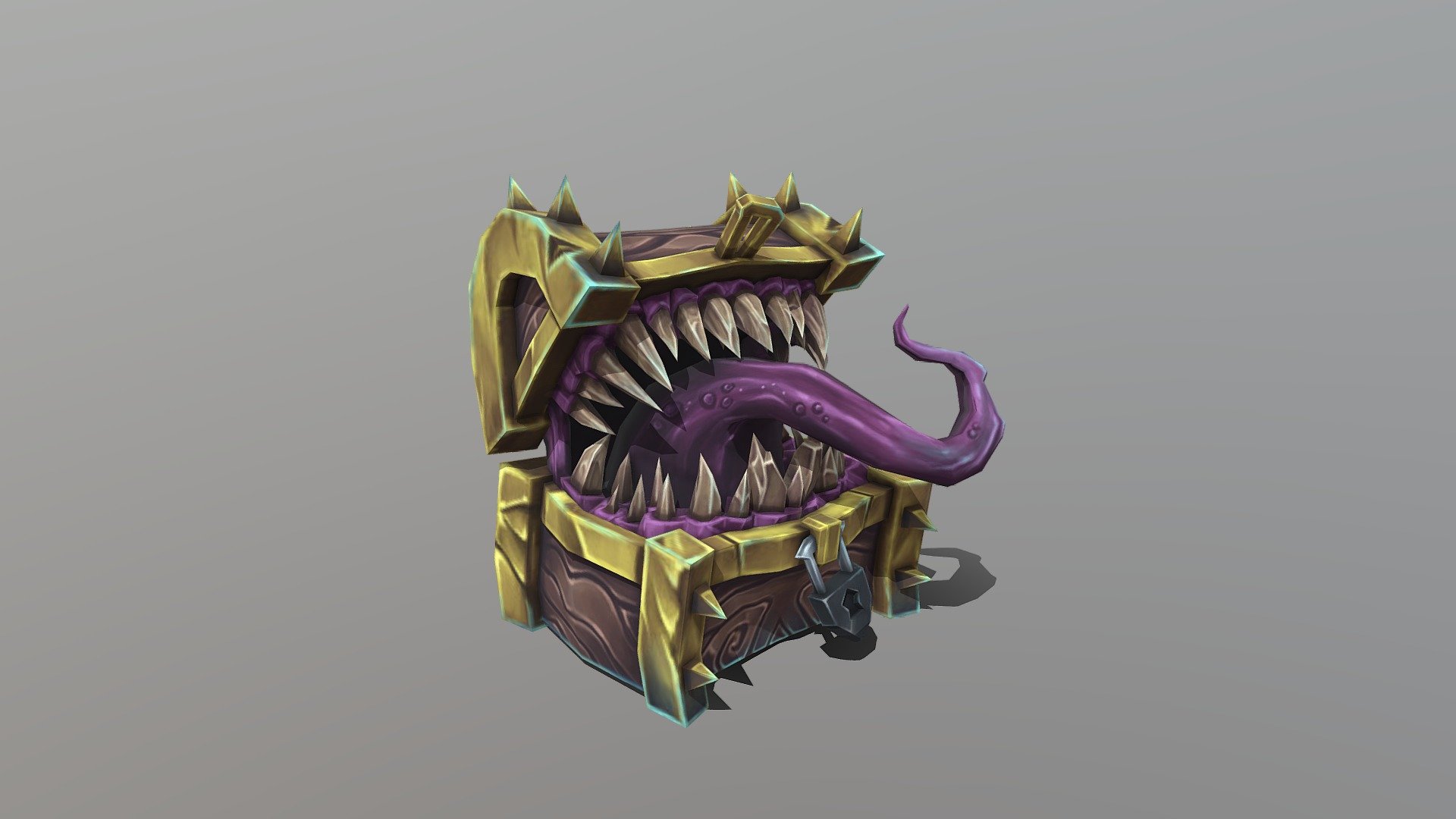 Toothy chest - 3D model by Artem Zuev (@artytattoo) [c4a9dfd] - Sketchfab