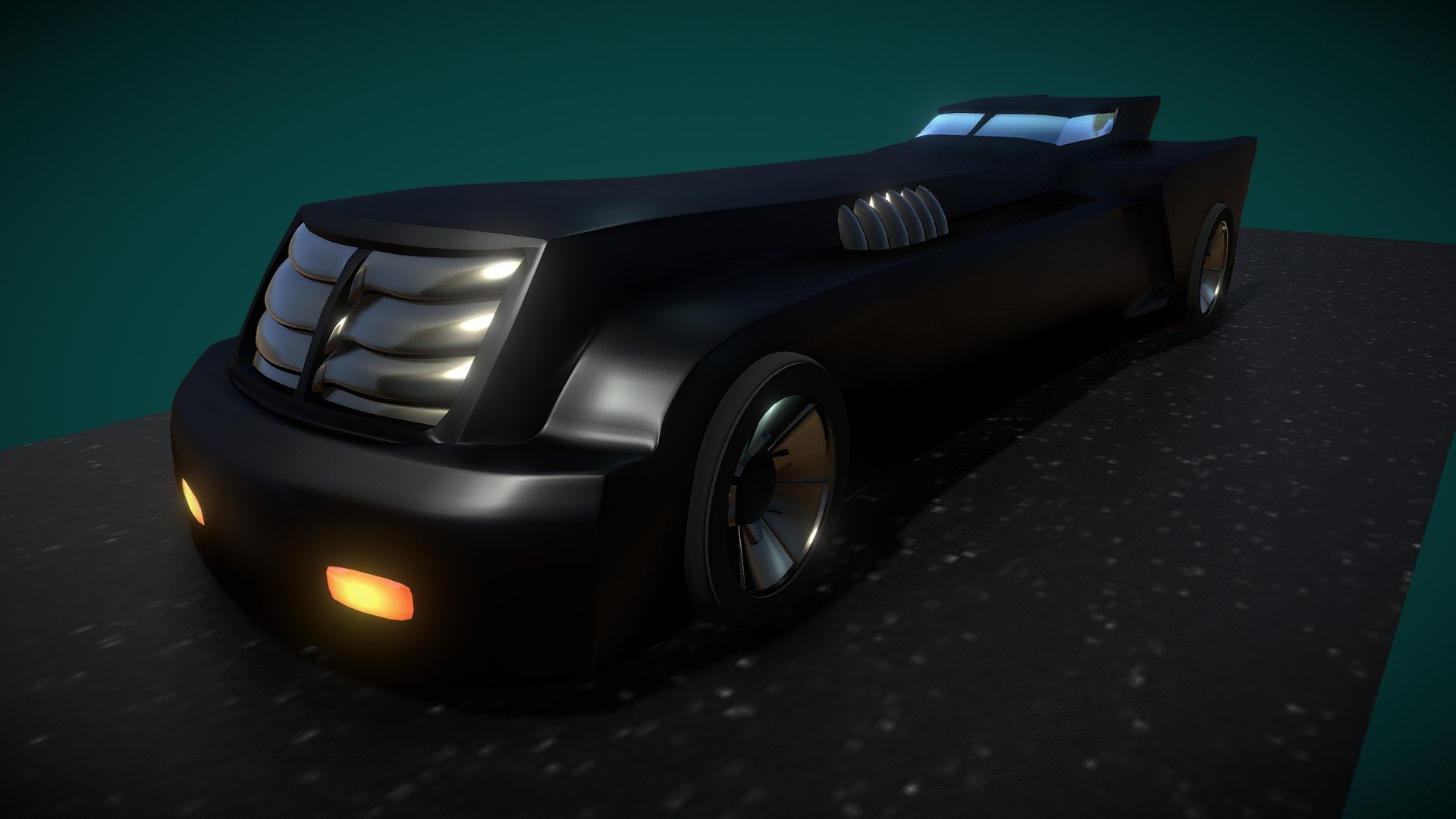 Batman: The Animated Series (1992) Batmobile - Download Free 3D model ...