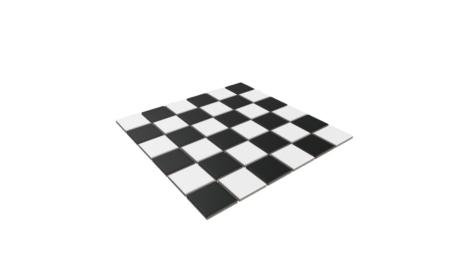 Square White and Black Mat - 3D model by szklanemozaiki.pl ...