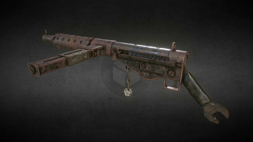 Post-Apocalyptic SMG - 3D model by Glennosaurus (@ghilby) [c4abd77 ...