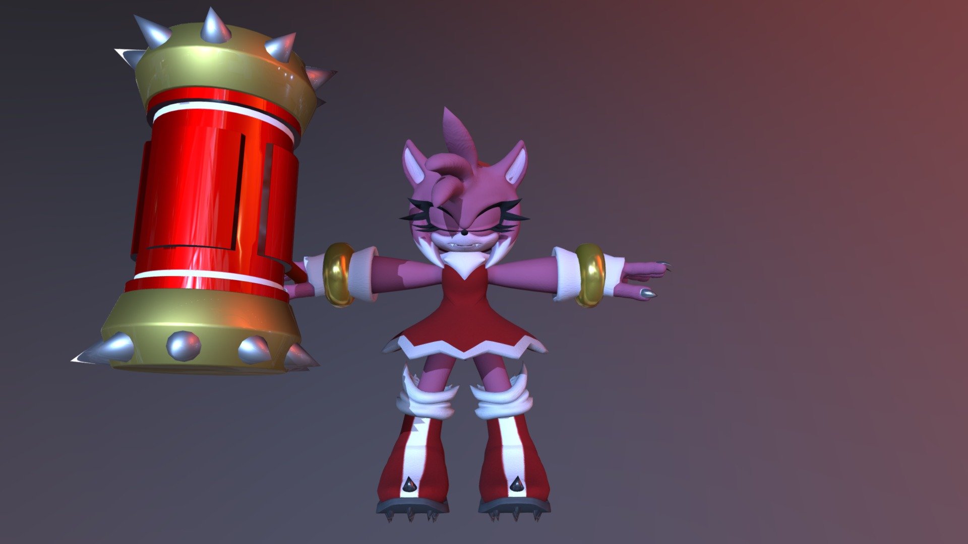 AMY ROSE the Werehog model - Download Free 3D model by GR.blend ...