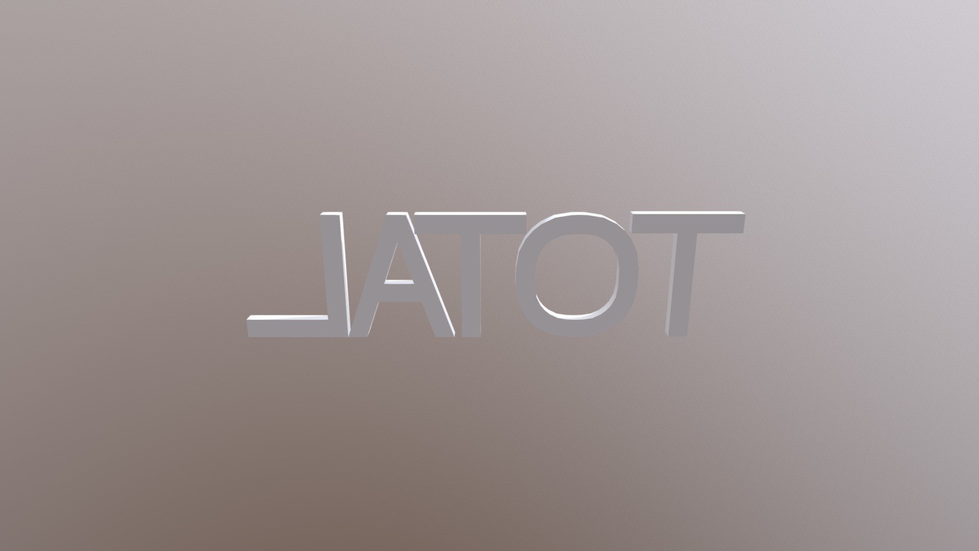 Total Letters - Download Free 3D model by arjen4566 [c4af7d7] - Sketchfab