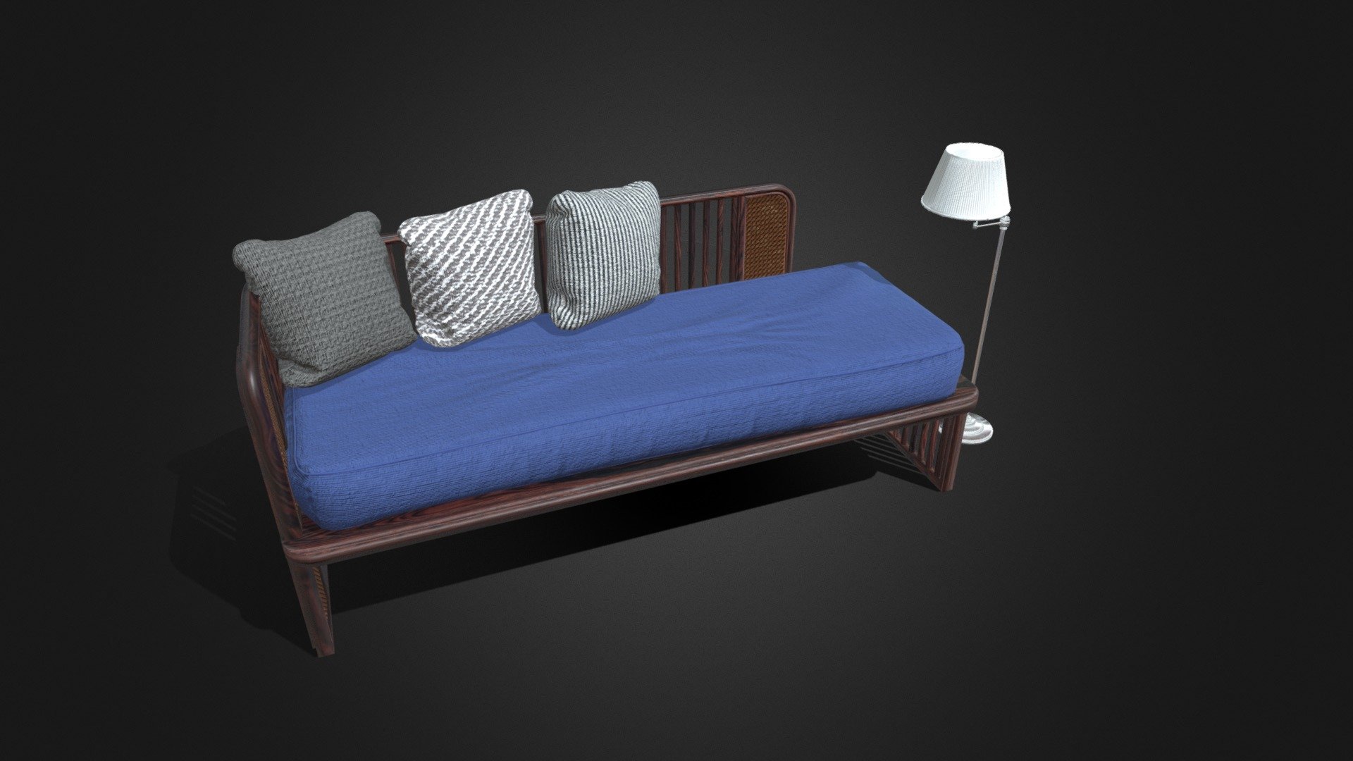 Indochine Sofa - Buy Royalty Free 3D model by Toss90 [c4b1a93 ...