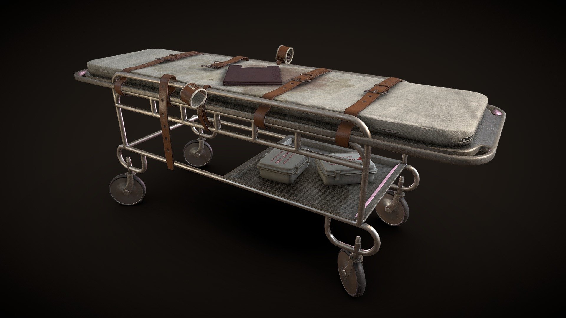 Asylum Gurney - 3D model by Zach Mitchell Wood (@zaxmitchell) [c4b31dd ...