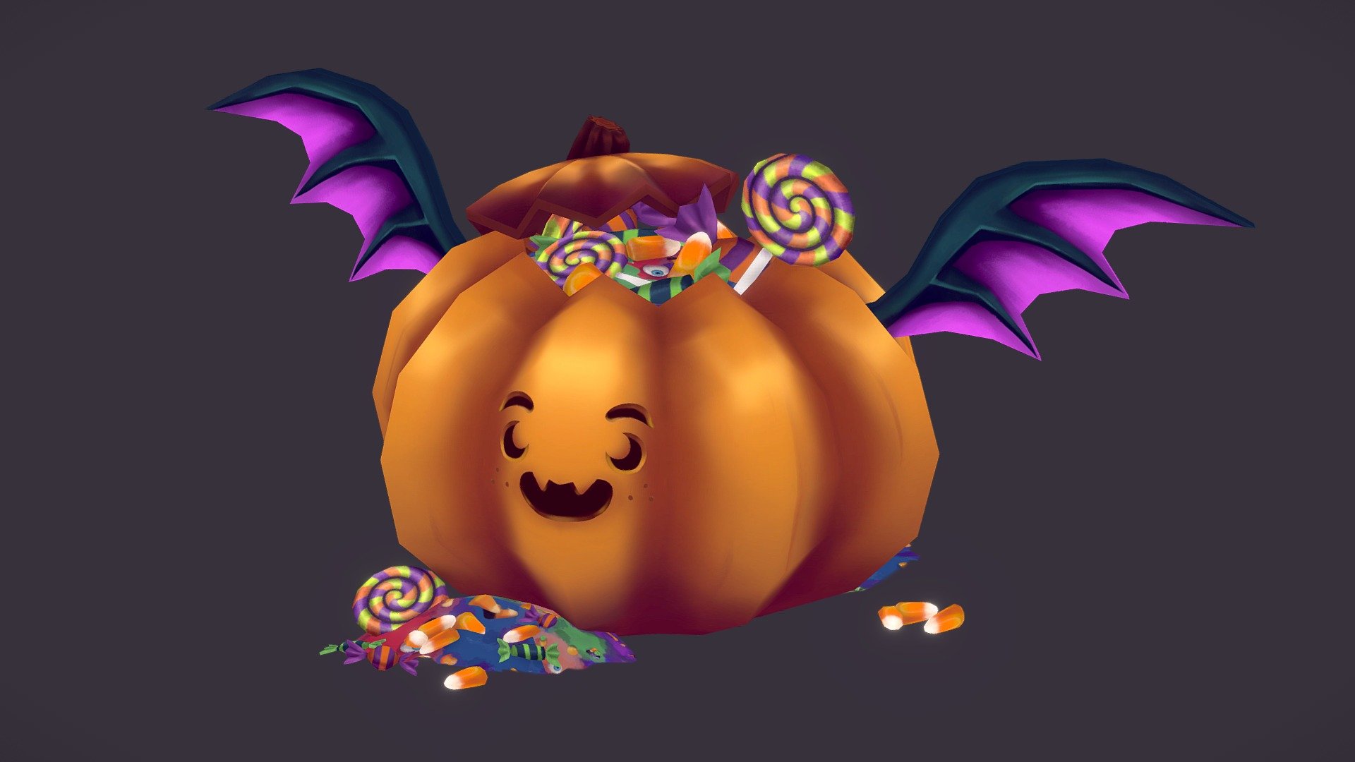 spoopy candy boi - 3D model by TropicalMoisture [c4b5027] - Sketchfab
