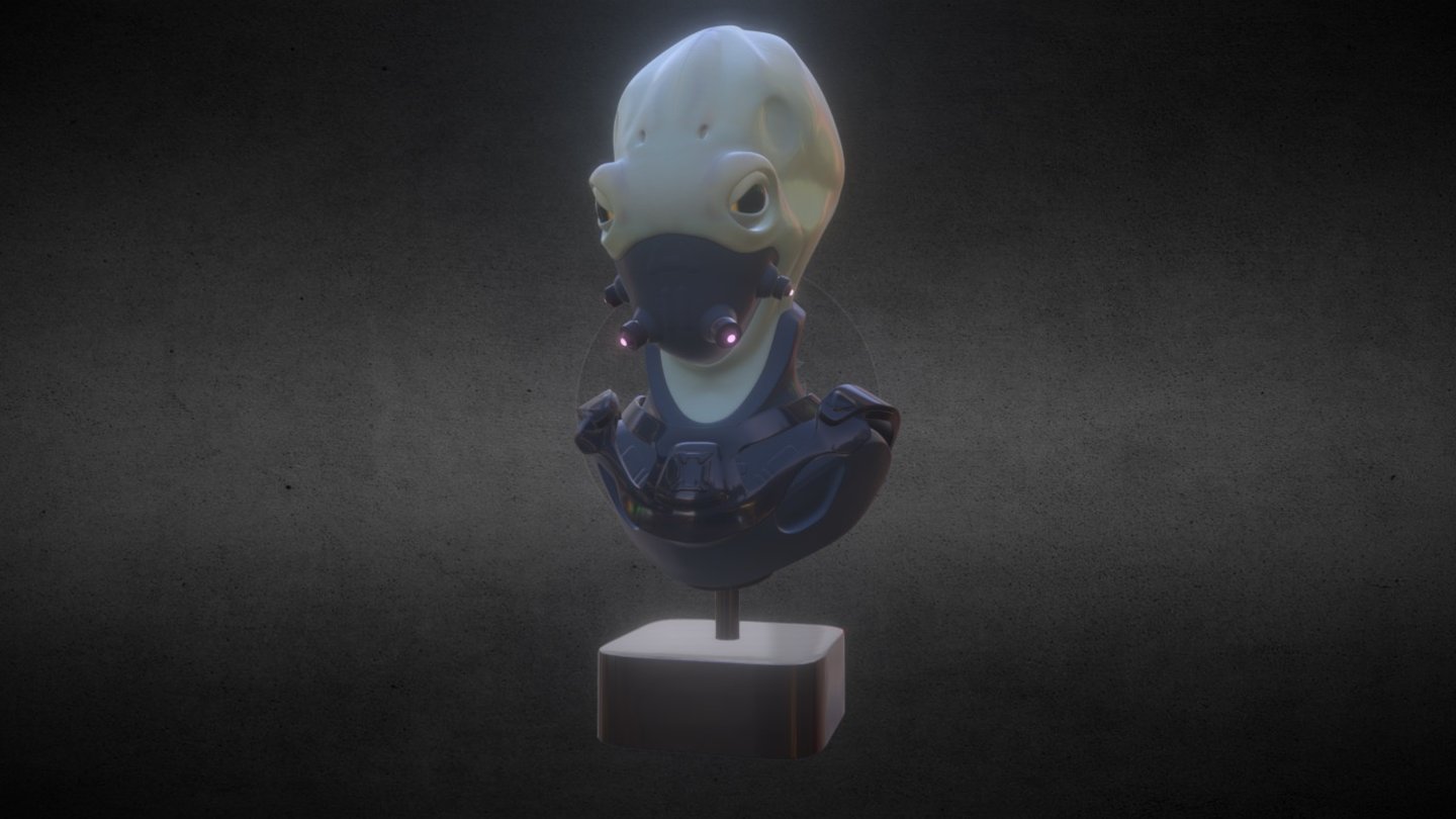 Alien Bust - 3D model by garyellington [c4b5a7e] - Sketchfab