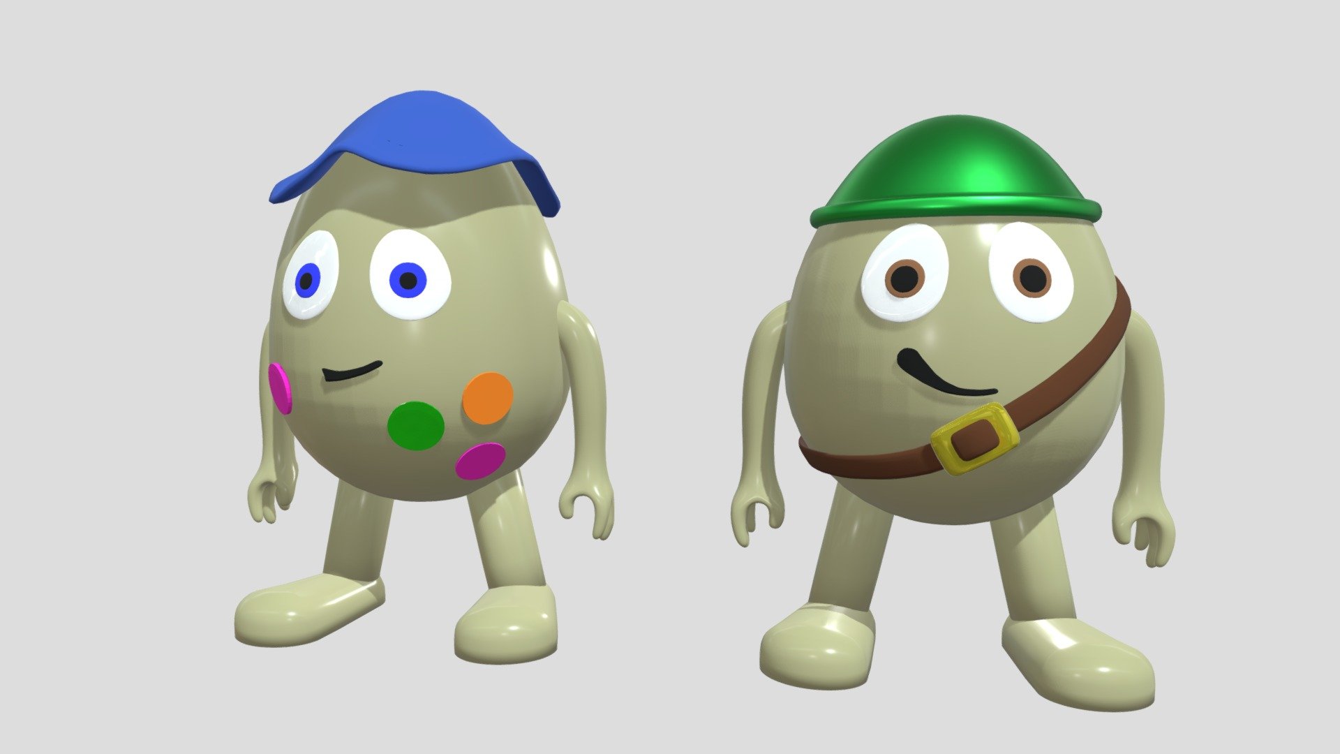 01 Huevo Cartoons - 3D model by RBK83 [c4b6293] - Sketchfab